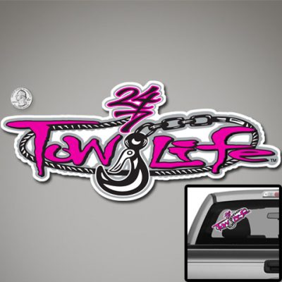 Tow Life Decal 5 X 11 Pink – Tow Life Clothing & Accessories